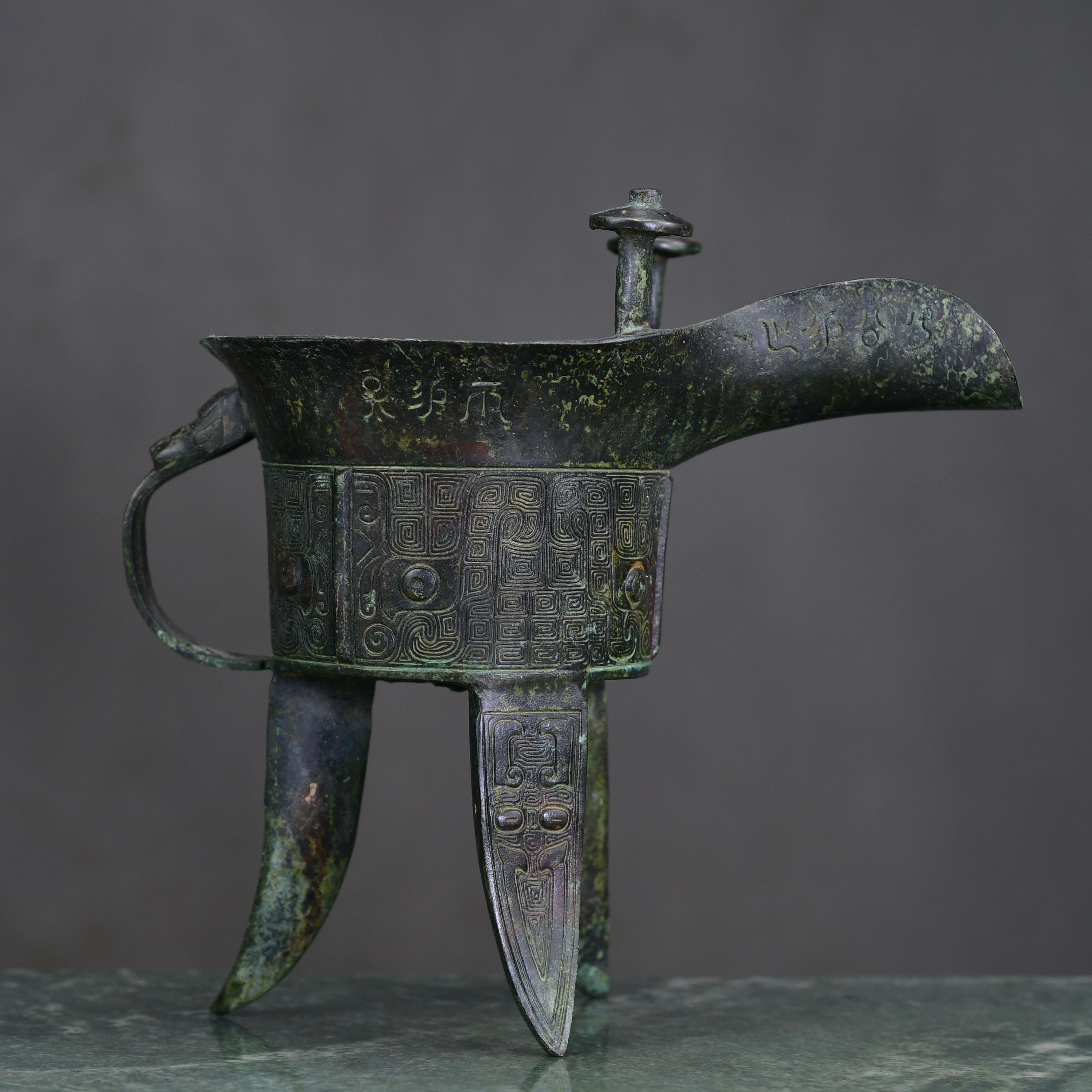 Ancient China Antique Shang Dynasty Bronze With Inscription Bronze Win ...
